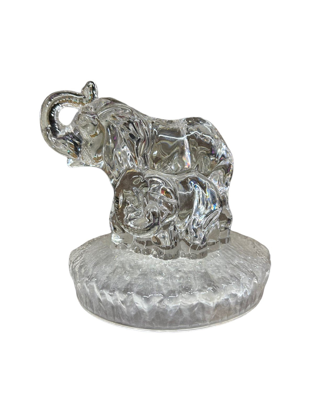 Oneida Wildlife Elephant Crystal Rock Lead Glass Capri RCR Italian Pap ...