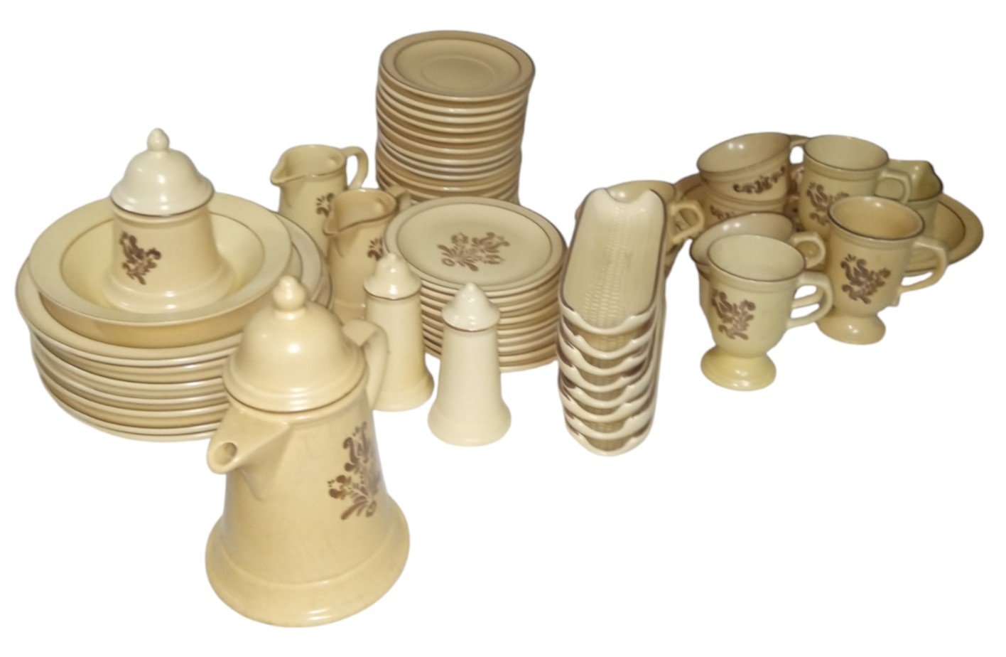 Pfaltzgraff Village Antique Dinnerware Servingware Vintage Stoneware 6 ...