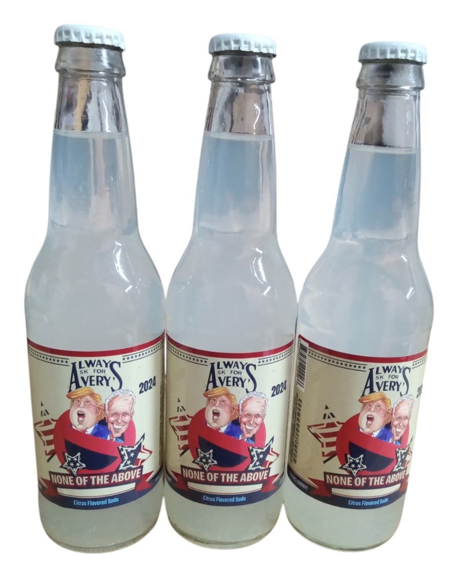 None Of The Above Election Soda Set Of 3 Biden Trump Kamala Rare Soft ...