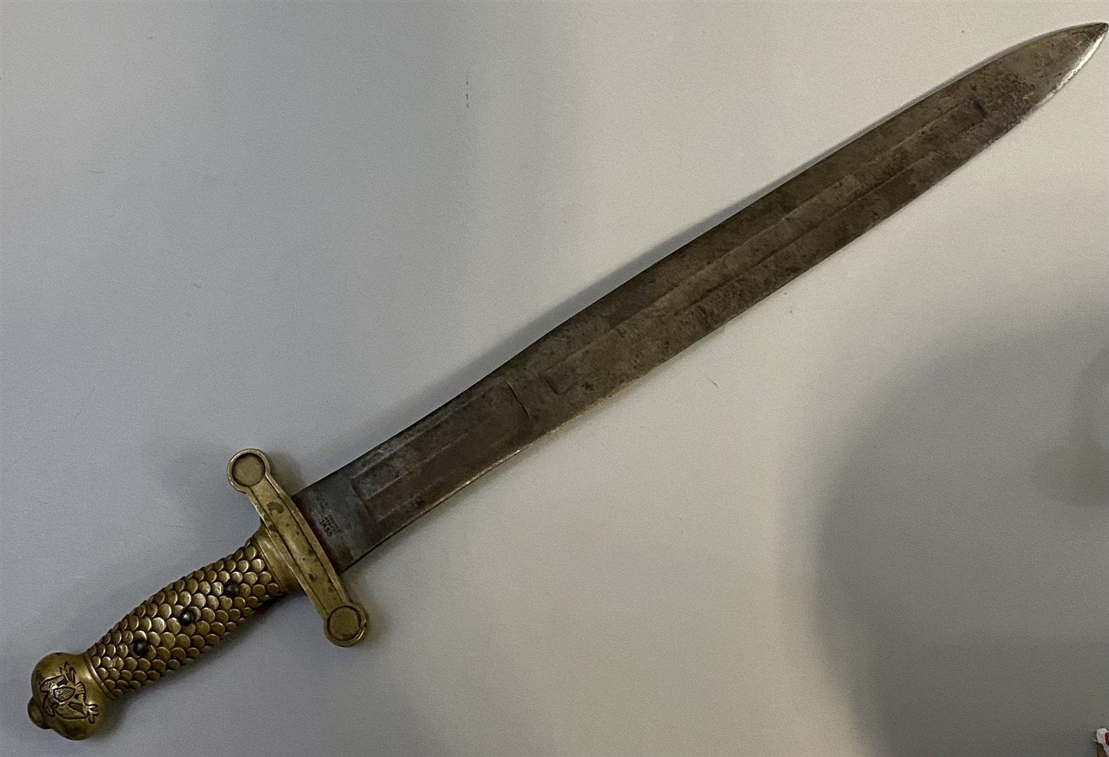 RARE Pre Mexican American War Antique Military Artillery Short Sword D ...